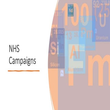 NHS Campaigns | PPTX