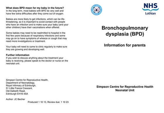 Broncho pulmonary dysplasia(BPD).pptx