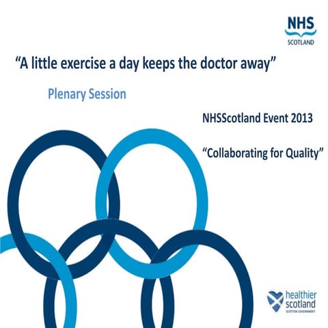 Nhs scotland promoting physical activity presentation | PPT