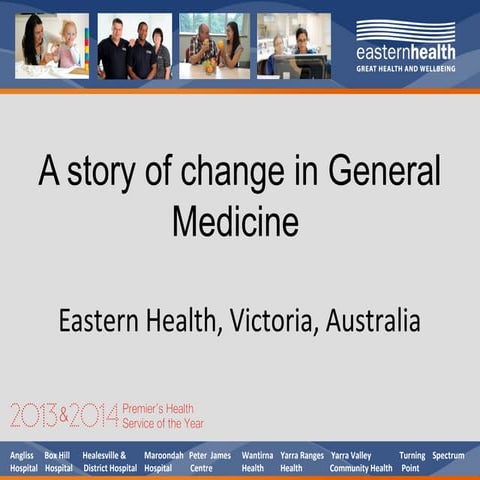 Eastern Health - Achieving a 7 day service | PPT