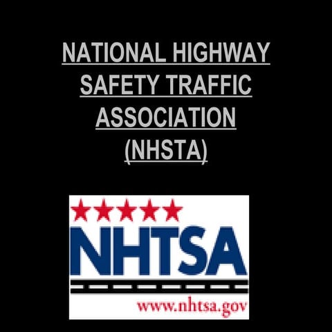 NHTSA informational powerpoint | PPT