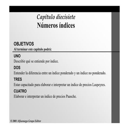 Números De Capítulos En El índice