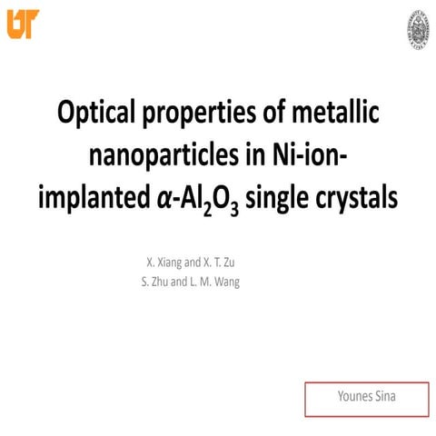 Ni ion-implanted α-Al2 O3 | PPTX