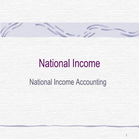 national income accounting | PPT