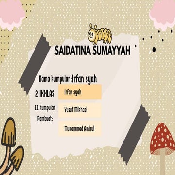 SAIDATINA SUMAYYAH PENDIDIKAN ISLAM TINGKATAN 1 | PDF