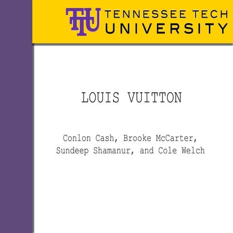 Louis Vuitton Case Analysis | PPTX