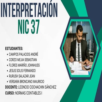 NIC 37 Interpretación Universidad Nacional | PDF