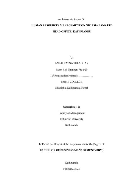 INTERNSHIP REPORT NATASHA NAZIRA | DOCX | Undergraduate Education | College Education