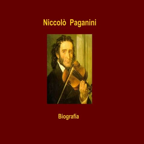 Niccolo paganini biografia | PPS