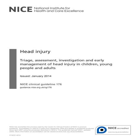 Nice 14 head injury | PDF