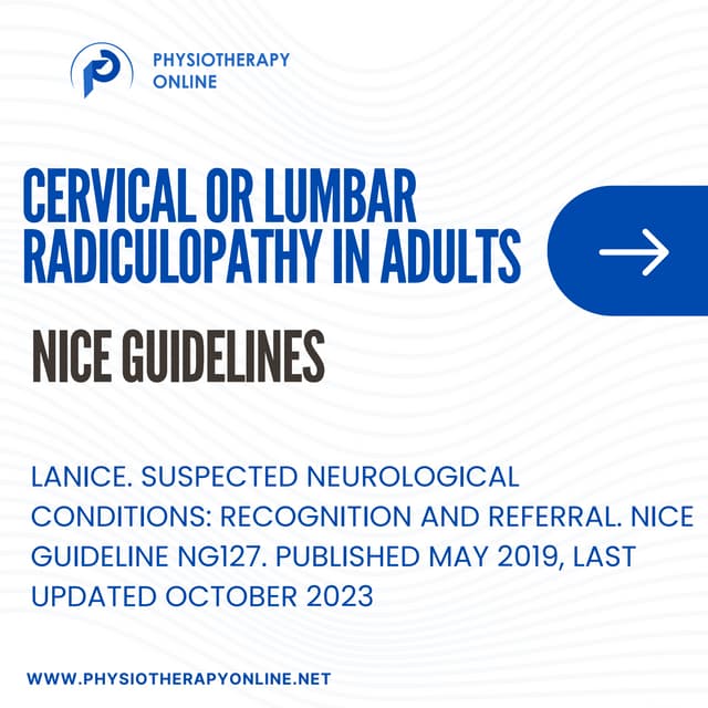 Nice guidelines for cervical radiculopathy.pdf
