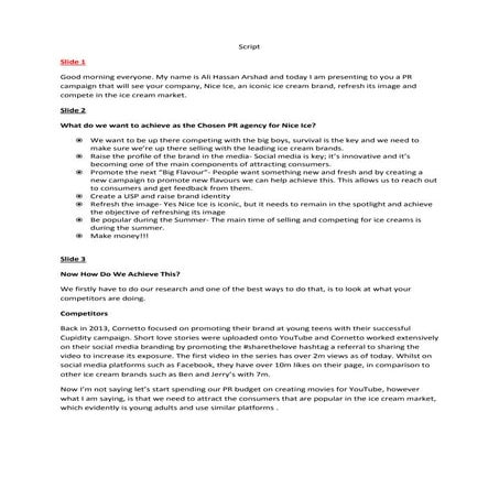 Nice Ice Full Script | PDF