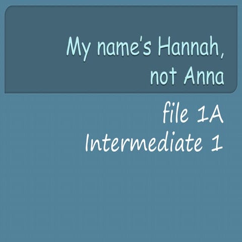 Nicetomeetyou 1A | PPTX