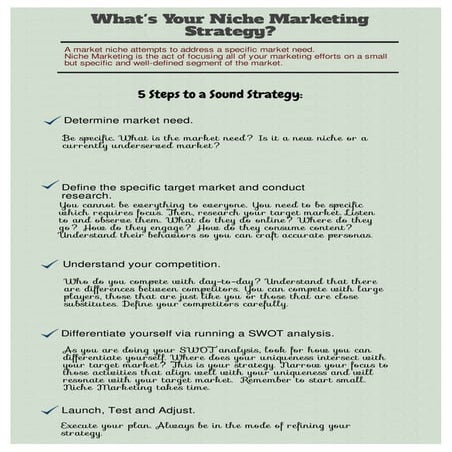 What's Your Niche Marketing Strategy? [INFOGRAPHIC] | PDF