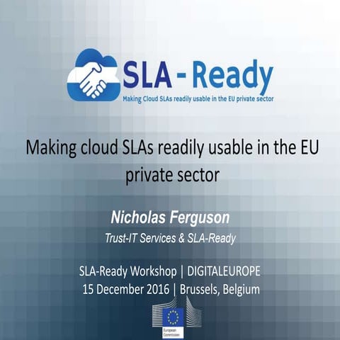 Making cloud SLAs readily usable in the EU private sector | PPTX | Cloud Computing | Internet
