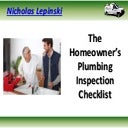 Nicholas Lepinski, Plumber