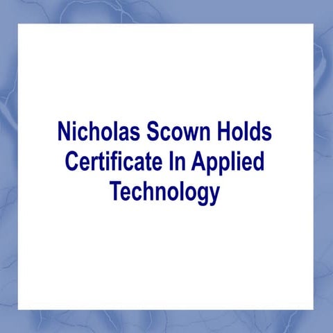 Nicholas scown | PPT
