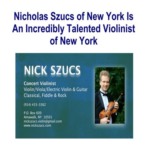 Nicholas szucs, new york | PPT