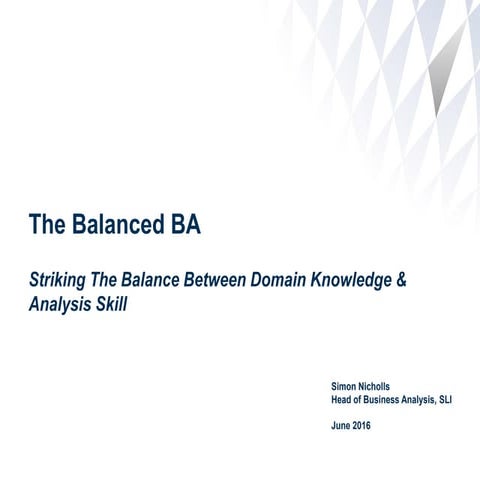 The Balanced BA | PPT