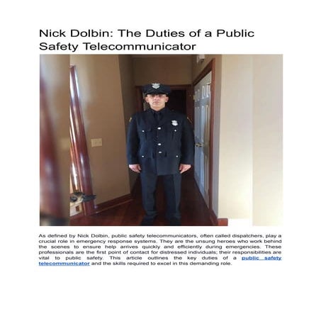 The Critical Duties of a 911 Dispatcher_ What It Takes to Serve the ...
