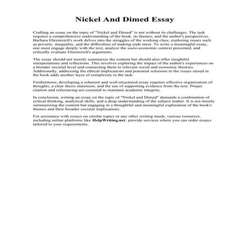 Nickel And Dimed Essay.pdf