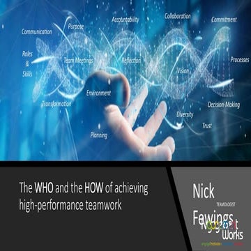 The WHO and the HOW of High-Performance Teamwork webinar | PDF