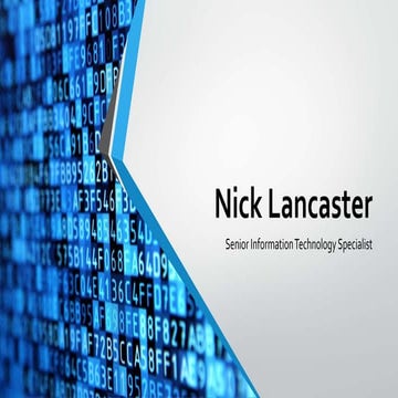Nick Lancaster | PPTX