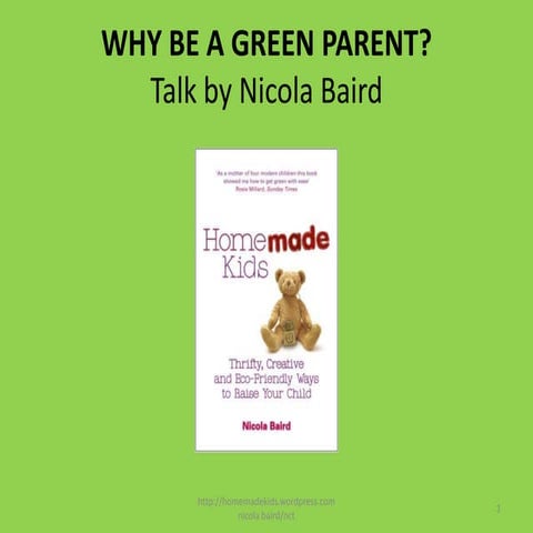 Why be a green parent | PPT