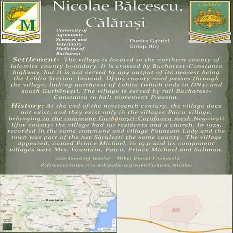 Nicolae balcescu-Dordea Gabriel | PPTX