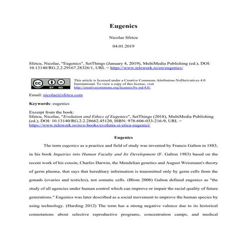 Eugenics, Euthenics & Euphenics | PPT