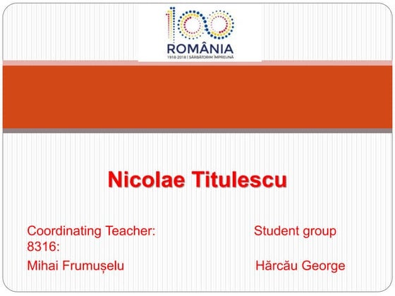 Nicolae titulescu | PPT