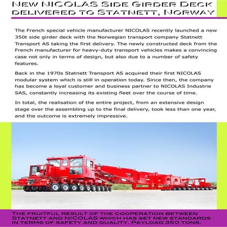 New NICOLAS Side Girder Deck | PDF