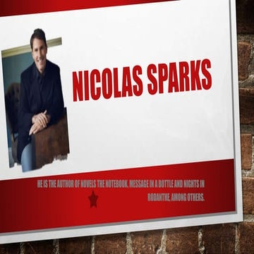 Nicolas sparks | PPTX