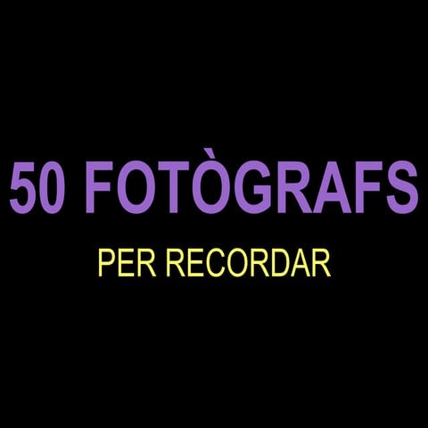 40 fotógrafs per Mariloli Martínez | PDF