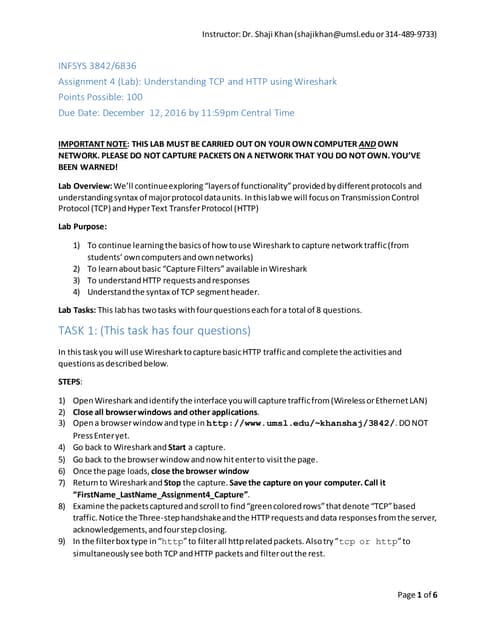 Wireshark Lab HTTP, DNS and ARP v7 solution | PDF