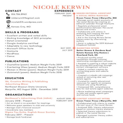 Nicole Kerwin Resume | PDF