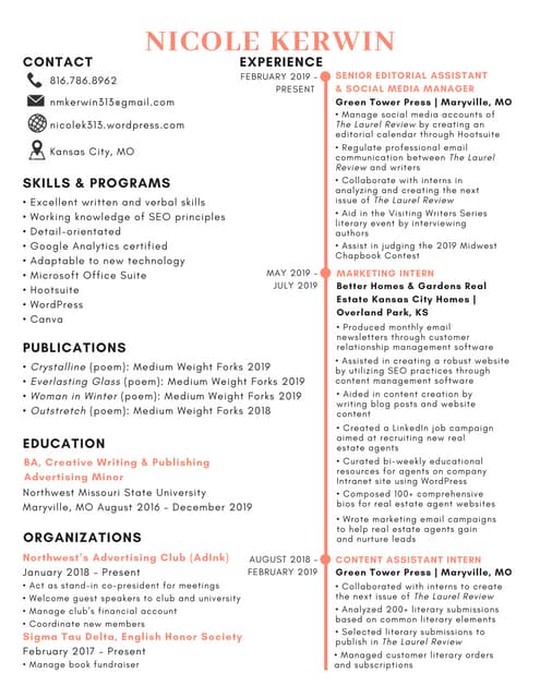 Samantha Peer_Resume | PDF