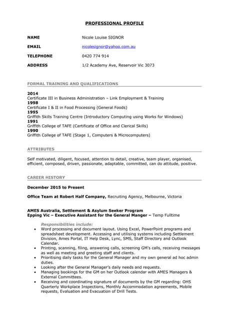 Stacey gray redone resume 001 | DOC