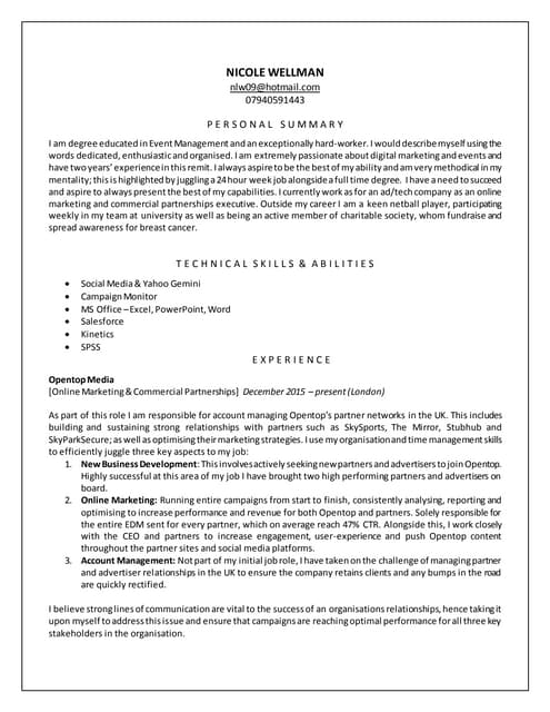 University of Cape Town - Letter of recomendation | PDF