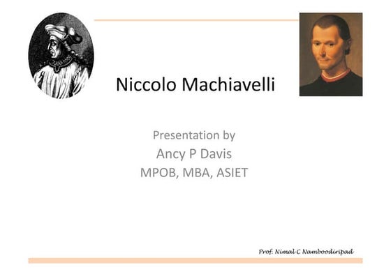 Niccolo Machiavelli | DOC | Space and Astronomy | Science