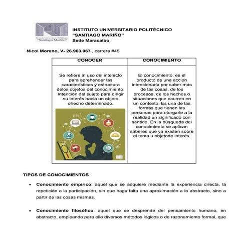 Procesos básicos del conocimiento científico | DOCX