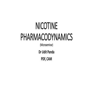Nicotine Pharmacodynamics | PPT