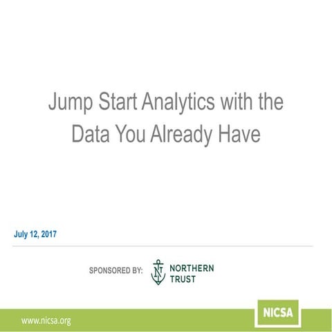 Jump Start Analytics with the Data You Already Have -Part 1 | PPTX ...