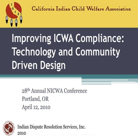 Nicwa 2010 Improving Icwa Compliance | PPT