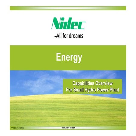 Nidec asi capabilities overview for small hydro power plant | PPT