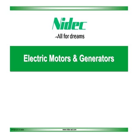 Nidec asi electric motors & generators | PDF