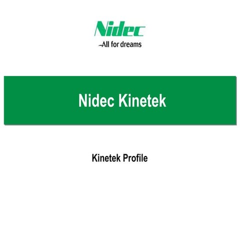 Nidec kinetek corporate profile | PDF