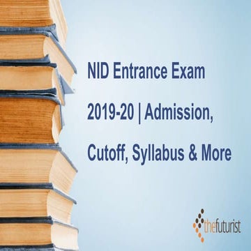 NID ENTRANCE EXAM 2019-20 | PPT