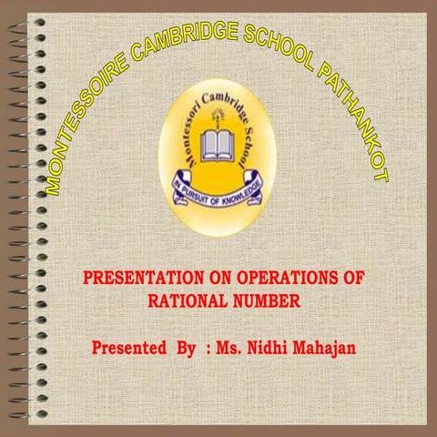 presentaion on rational numbers and their description | PPT