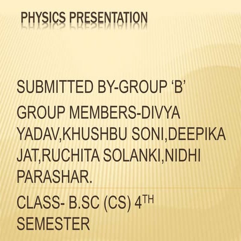 MAGNETODTATICS Nidhi and group BSC II 2018 | PPT
